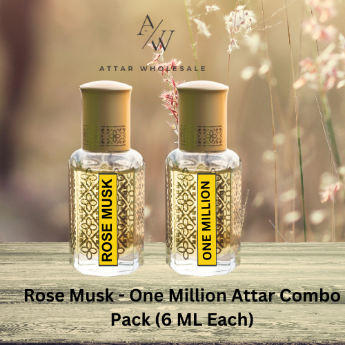 Rose Musk & One Million Attar Combo Pack – 6ML Each | Couple Combo ...